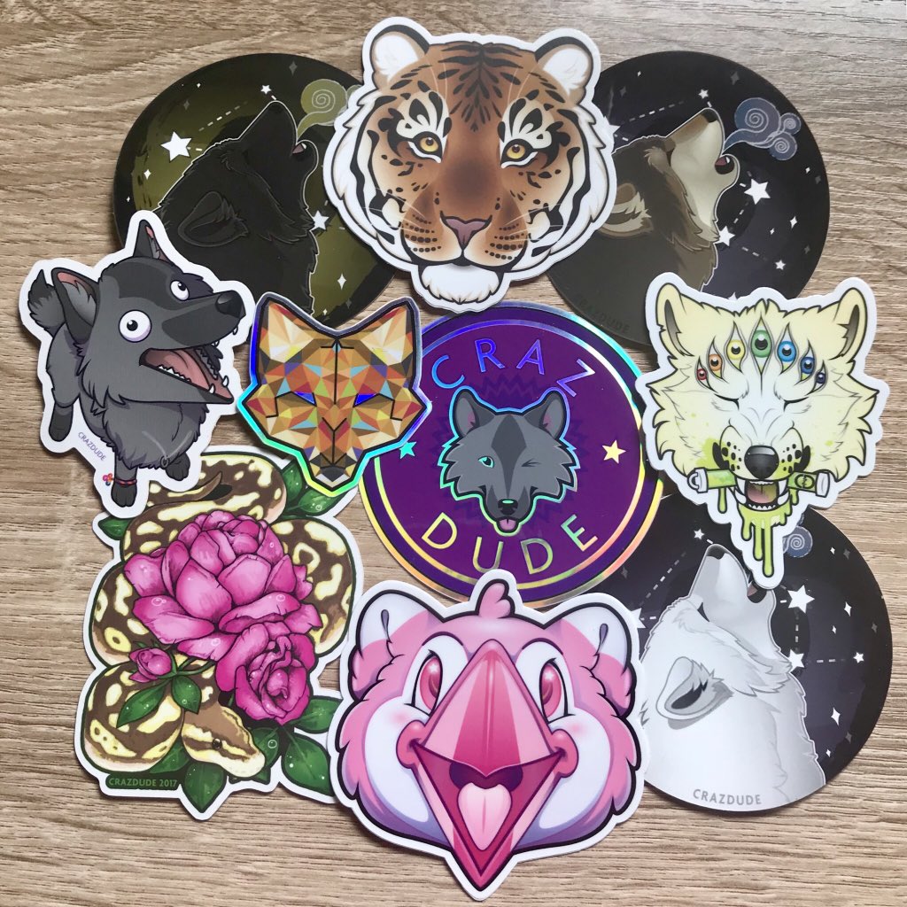 Vinyl Stickers - Crazdude Art & Design