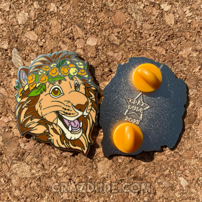 Dandy Lion Pin - Crazdude Art & Design