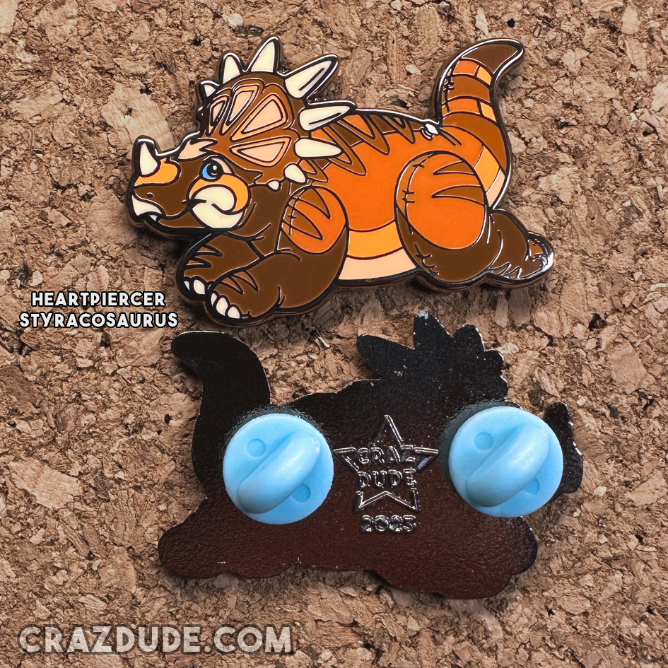 Pool Toy Heartpiercer Pin - Crazdude Art & Design